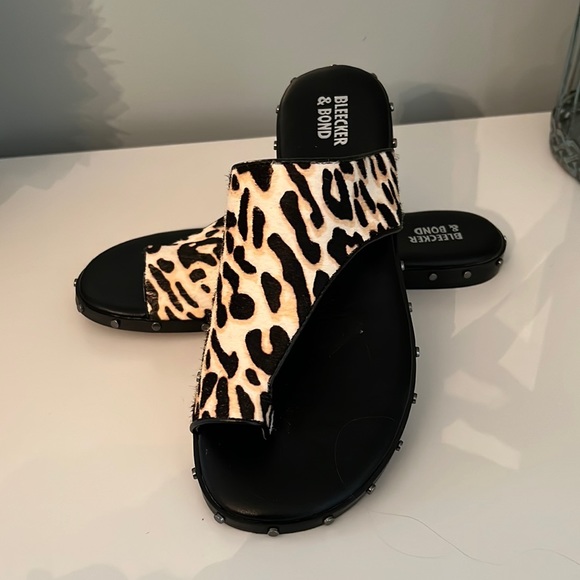 Bleecker & Bond | Shoes | Bleecker Bond Cheetah Print Heidi Sandal ...
